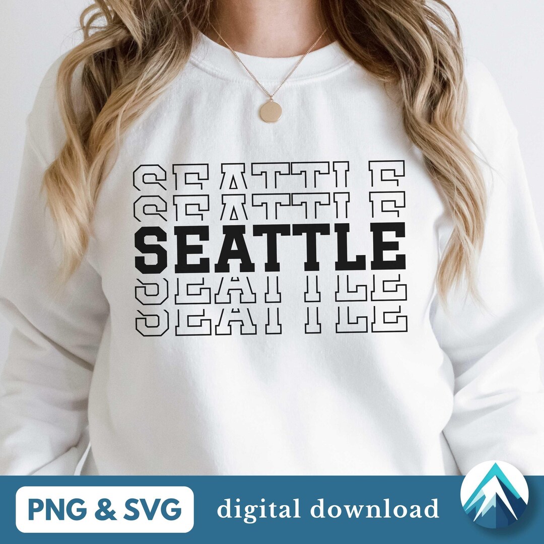 Seattle Digital Download, PNG and SVG Files, Transparent Background ...