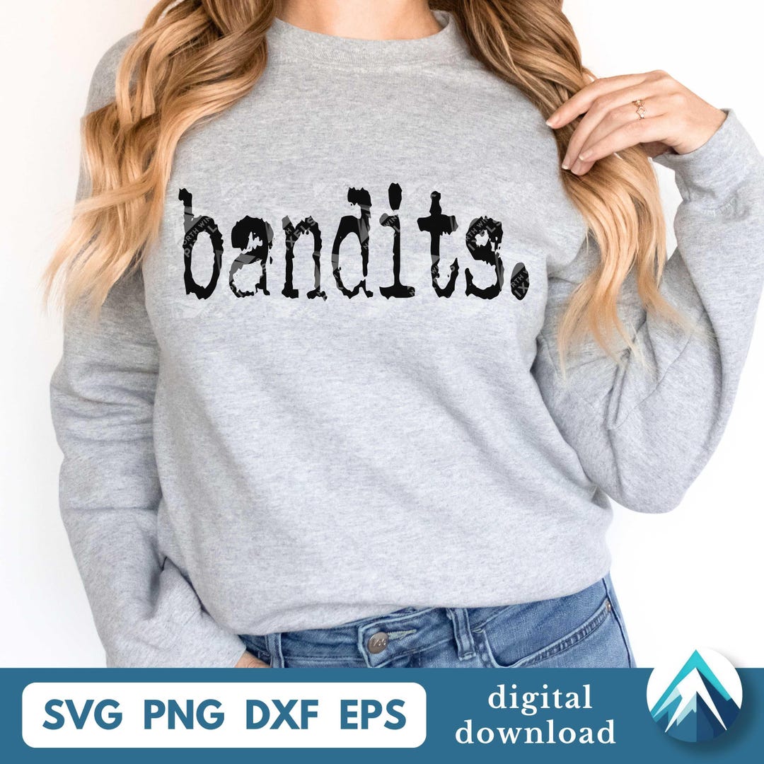 Grunge Bandits Digital Download, Svg Png Dxf Eps Files, Clipart With ...