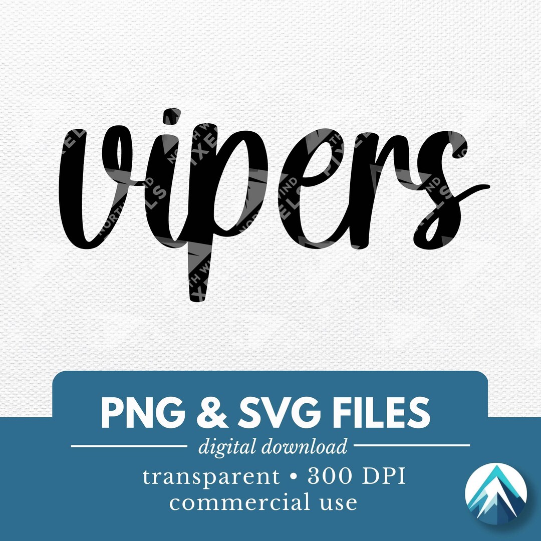 Vipers Digital Download, PNG and SVG Files, Transparent Background ...