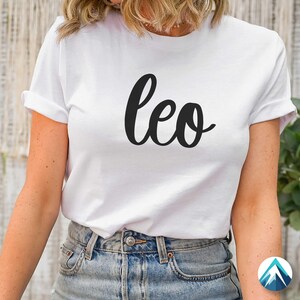 Leo Digital Download, PNG and SVG File, Transparent Background, Cursive ...