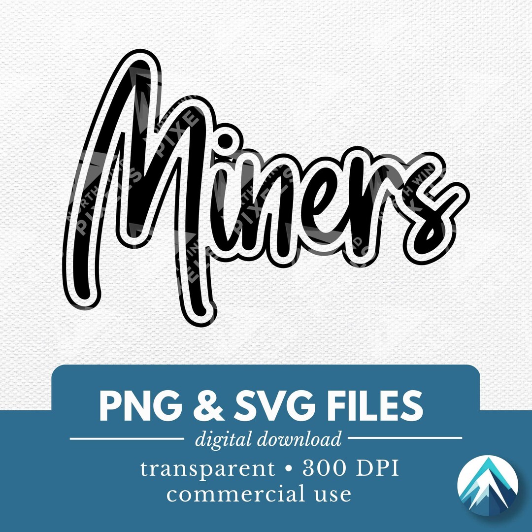 Miners Digital Download, PNG and SVG Files, Clipart With Transparent ...