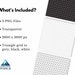 3 Triangle Watermark Grids With Transparent Backgrounds, PNG Files ...