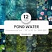 12 Pond Water Digital Papers, Seamless Textures, 12x12, JPG Files ...
