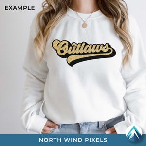 Sporty Outlaws Digital Download, PNG and SVG Files, Transparent Clipart ...