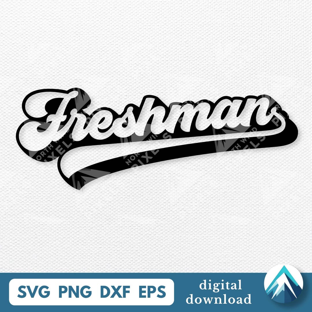 Sporty Freshman Digital Download, Svg Png Dxf Eps, Transparent Clipart ...