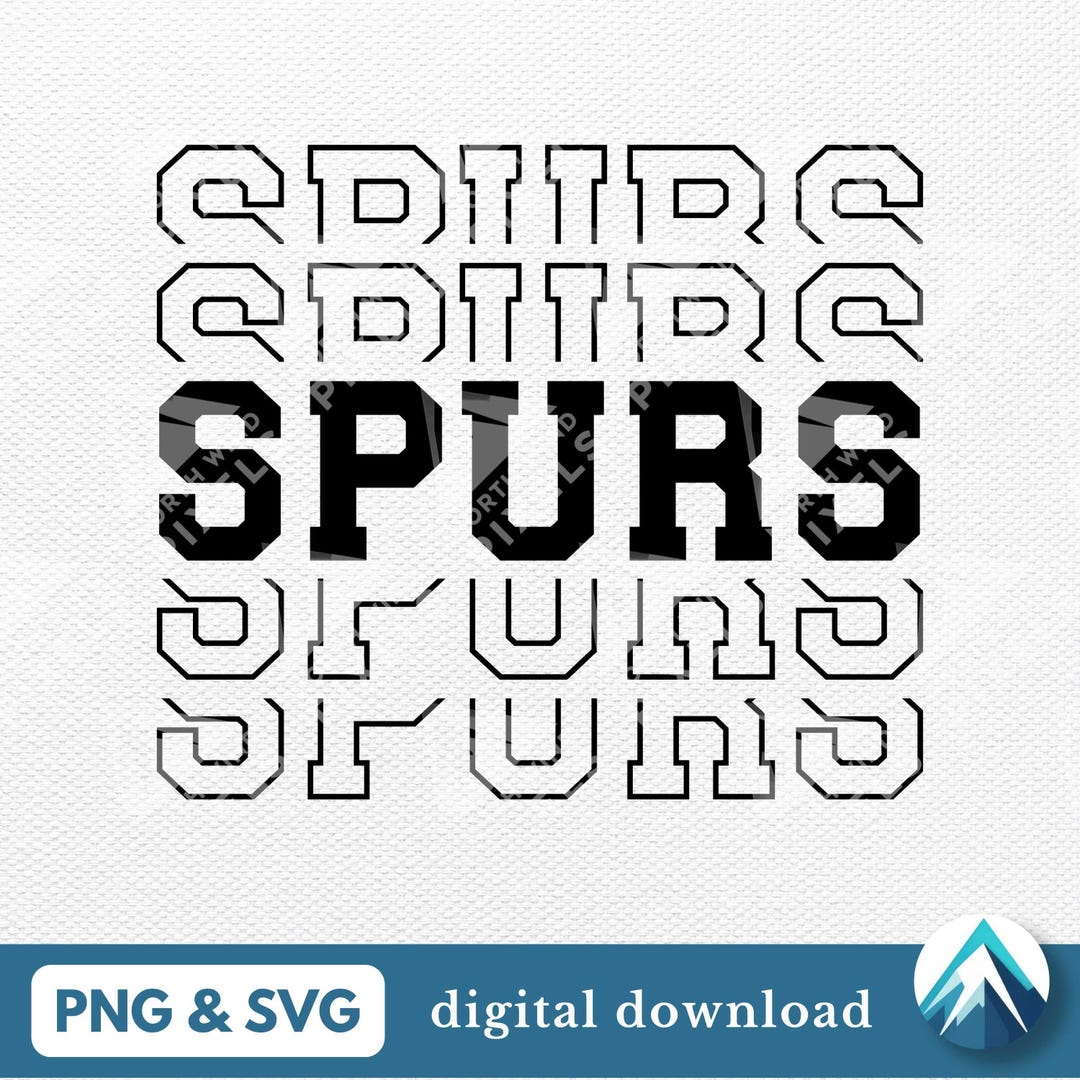 Spurs Digital Download, PNG and SVG Files, Transparent Background ...