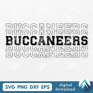 Buccanneers Digital Download, Svg Png Dxf Eps, Clipart With Transparent ...