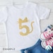 5 Cat Birthday Number, PNG and SVG File, Digital Download, Transparent ...