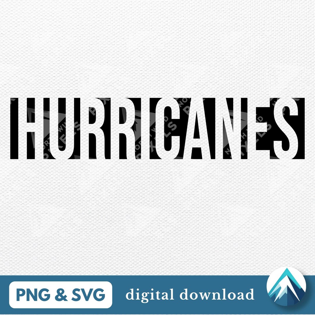 Stencil Hurricanes Digital Download, PNG and SVG Files, Transparent ...