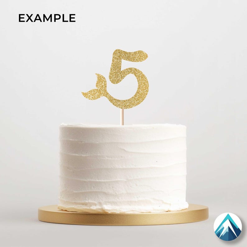 5 Mermaid Tail Birthday Number, PNG and SVG File, Digital Download ...