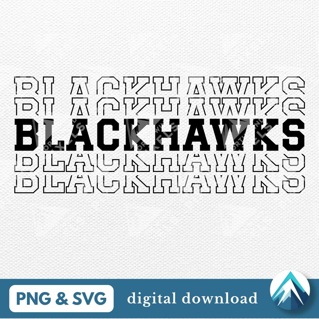 Blackhawks Digital Download, PNG and SVG Files, Transparent Background ...