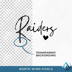 Raiders Digital Download, PNG and SVG Files, Transparent Clipart, Small ...