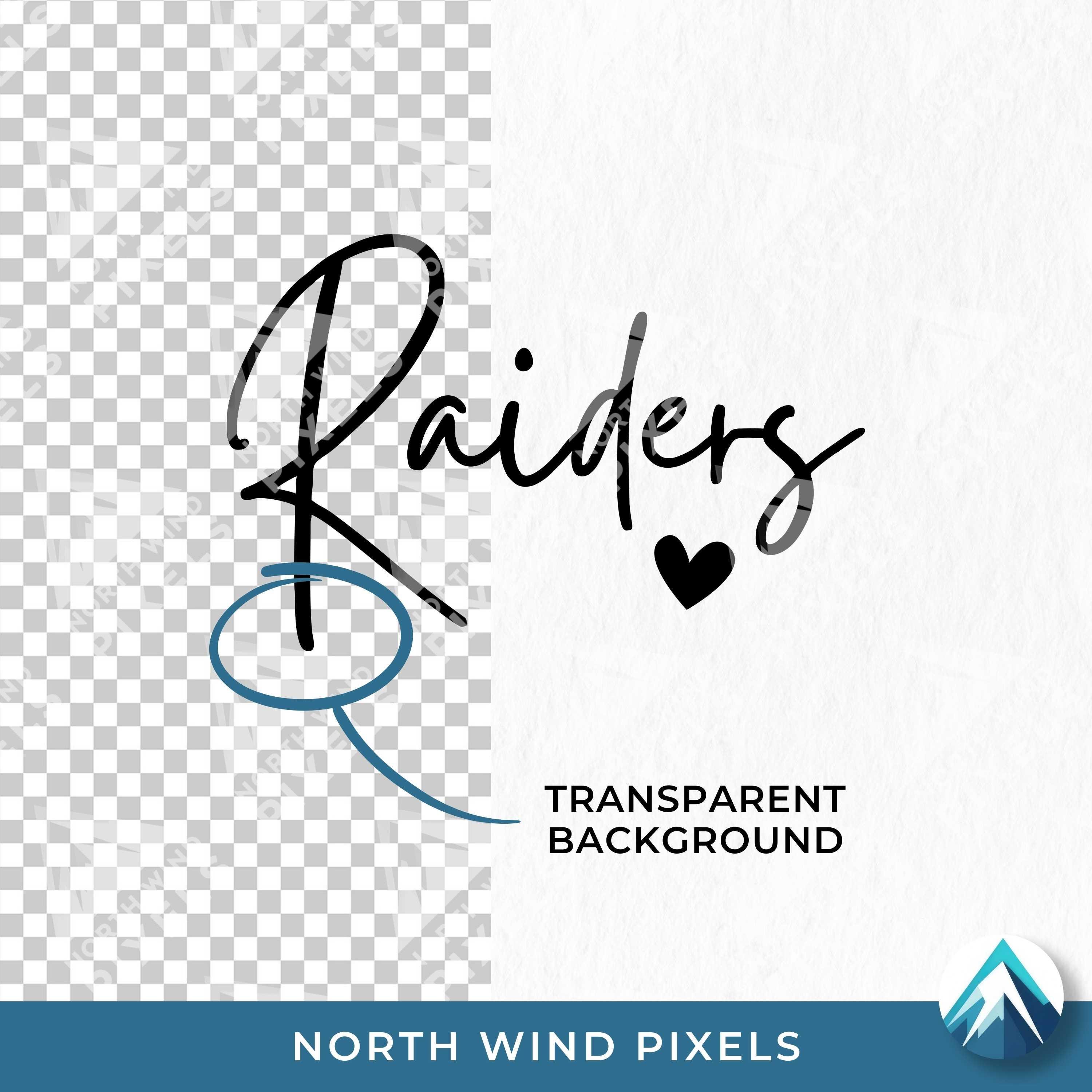 Raiders Digital Download, PNG and SVG Files, Transparent Clipart, Small ...