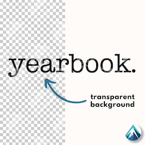Yearbook Digital Download, PNG and SVG Files, Transparent Background ...