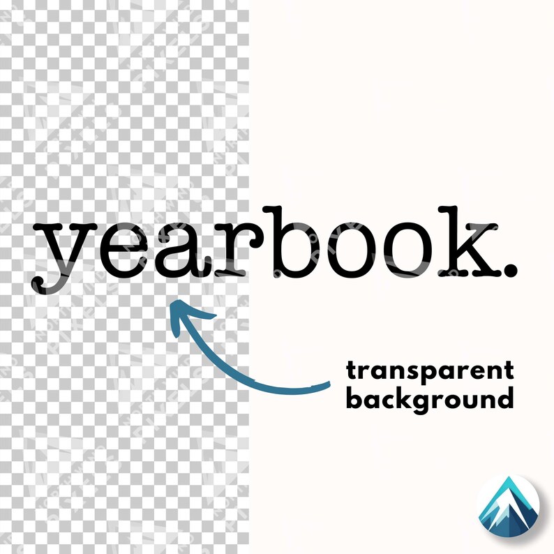 Yearbook Digital Download, PNG and SVG Files, Transparent Background ...