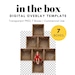 7 Cardboard Box Digital Template, Christmas Tree Shape, PNG, Grid ...