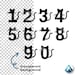 Cat Birthday Number Bundle, PNG and SVG File, Digital Download, Numbers ...