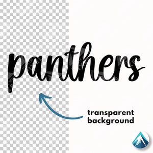 Panthers Digital Download, PNG and SVG Files, Transparent Background ...