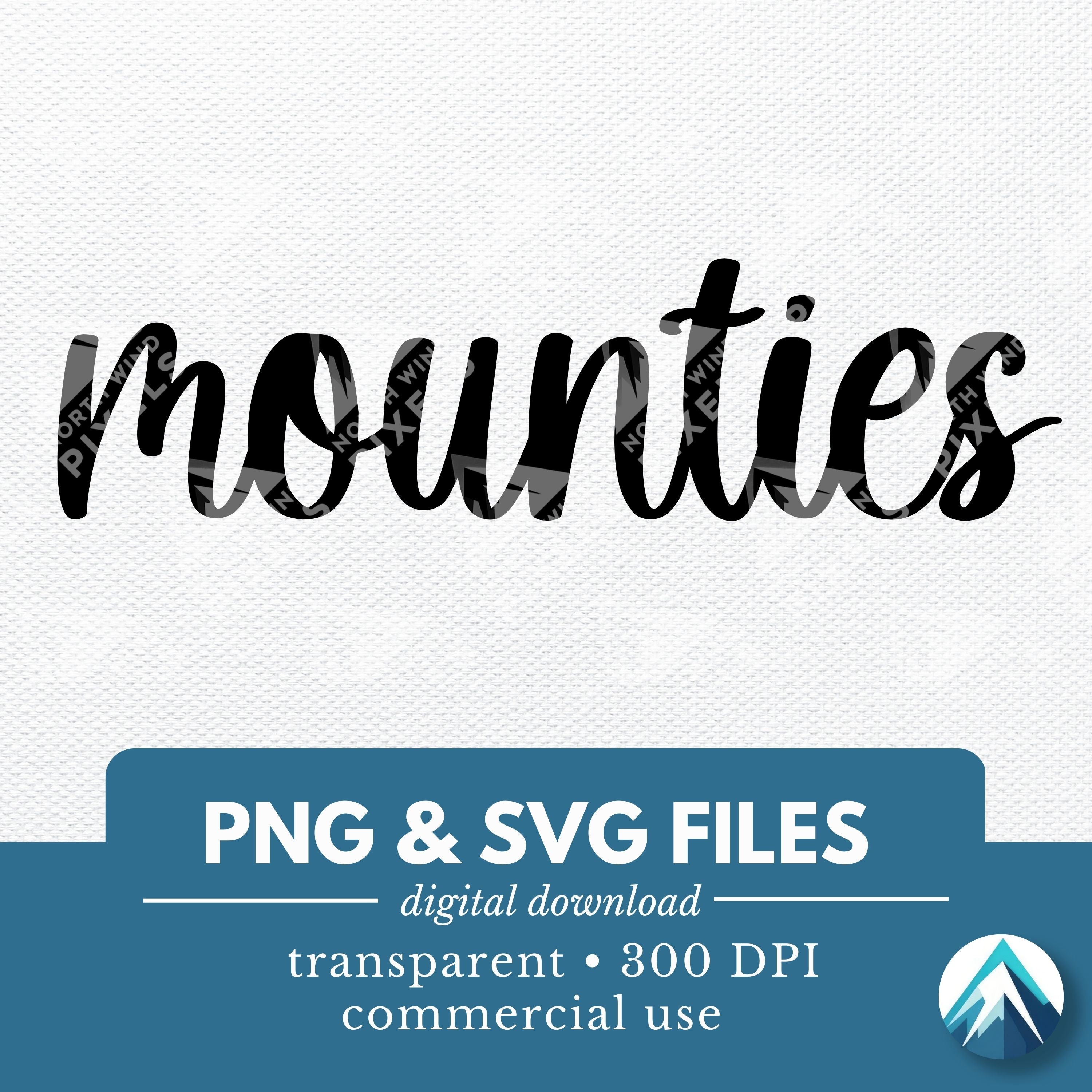 Mounties Digital Download, PNG and SVG Files, Transparent Clip Art ...