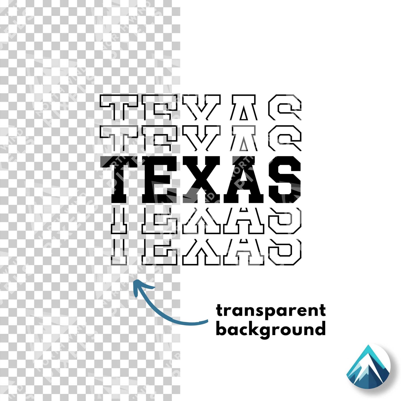 Texas Digital Download, PNG and SVG Files, Transparent Background ...