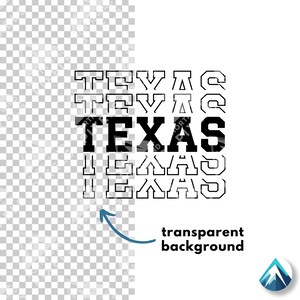 Texas Digital Download, PNG and SVG Files, Transparent Background ...