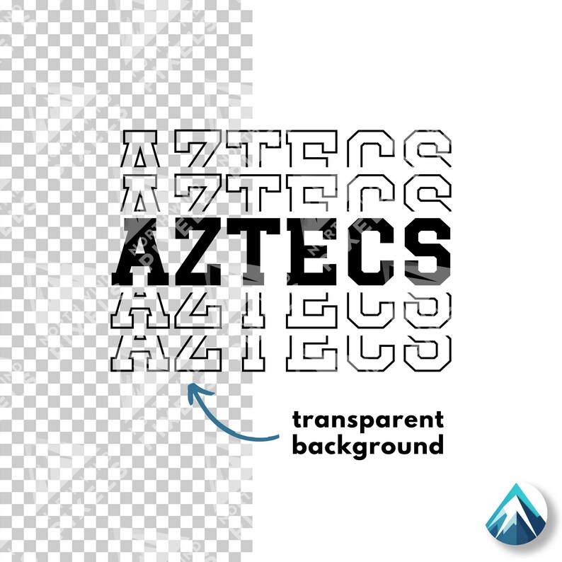 Aztecs Digital Download, PNG and SVG, Transparent Background, Stacked ...