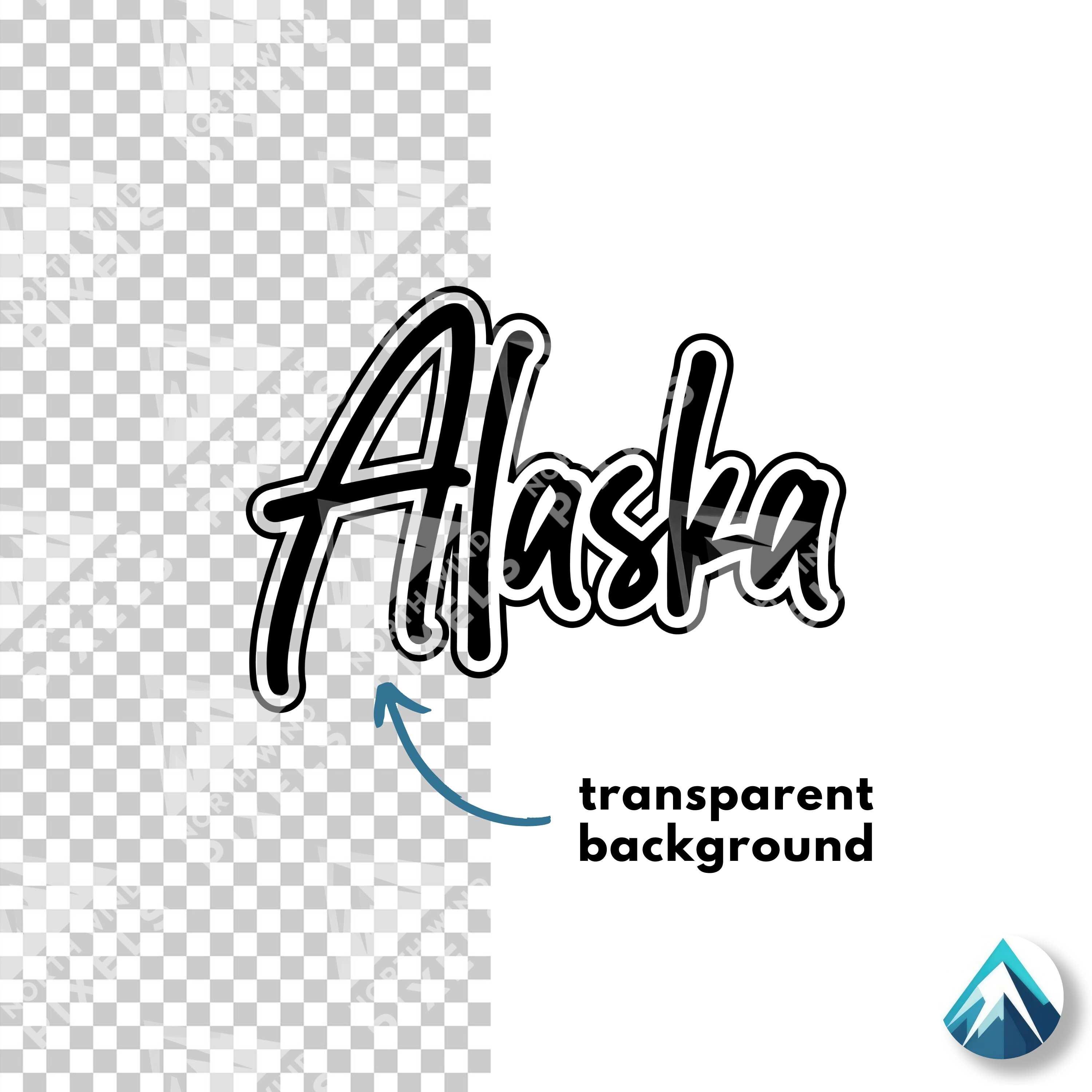 Alaska Digital Download, PNG and SVG Files, Transparent Background ...
