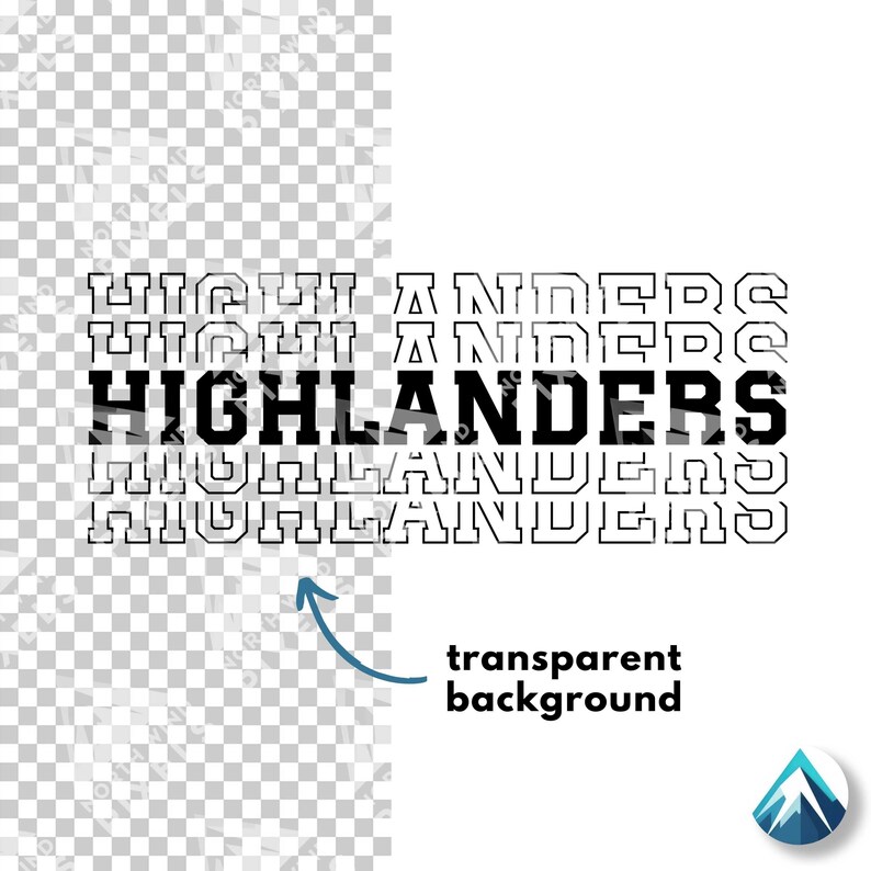Highlanders Digital Download, PNG and SVG Files, Transparent Background ...