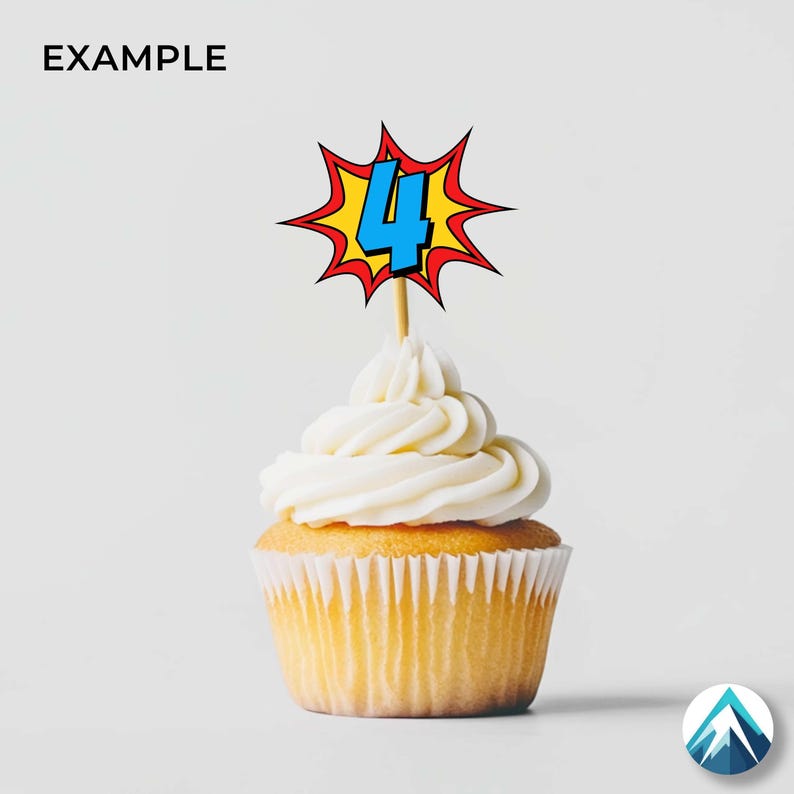 4 Superhero Birthday Number, PNG and SVG File, Digital Download ...