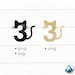 3 Cat Birthday Number, PNG and SVG File, Digital Download, Transparent ...