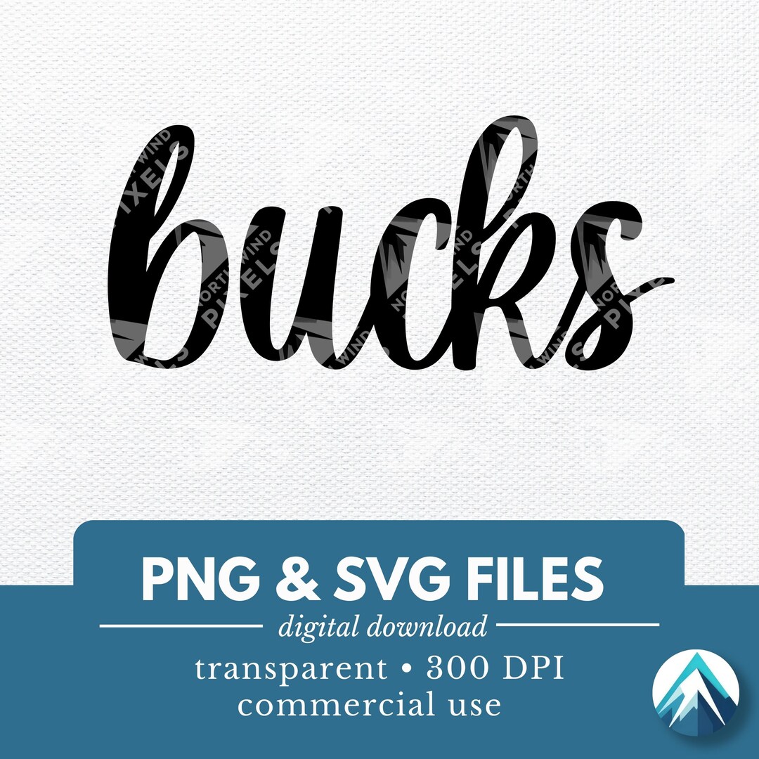 Bucks Digital Download, PNG and SVG Files, Transparent Background, Boho ...