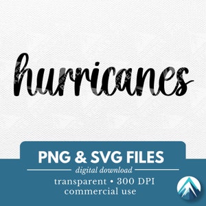 Hurricanes Digital Download, PNG and SVG Files, Clipart With ...