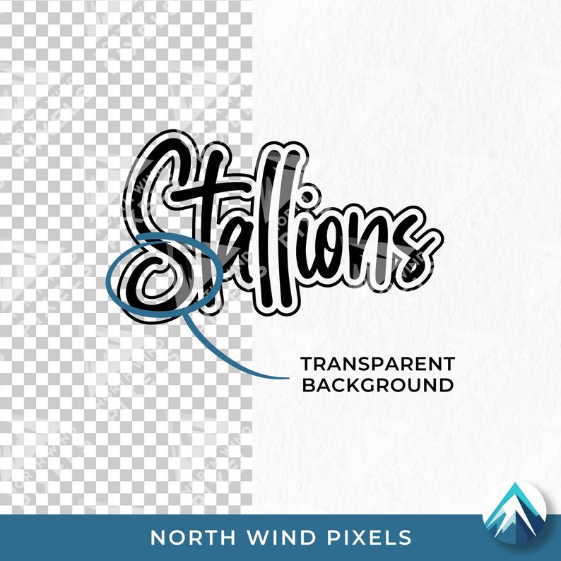 Stallions Digital Download, PNG and SVG Files, Clip Art With ...