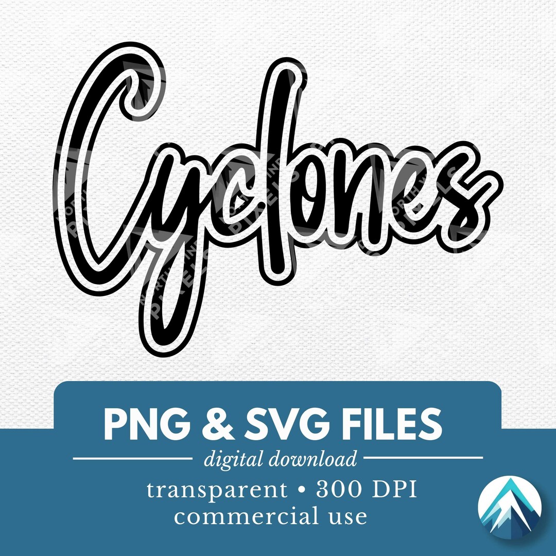 Cyclones Digital Download, PNG and SVG Files, Transparent Background ...