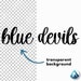 Blue Devils Digital Download, PNG and SVG Files, Clipart With ...