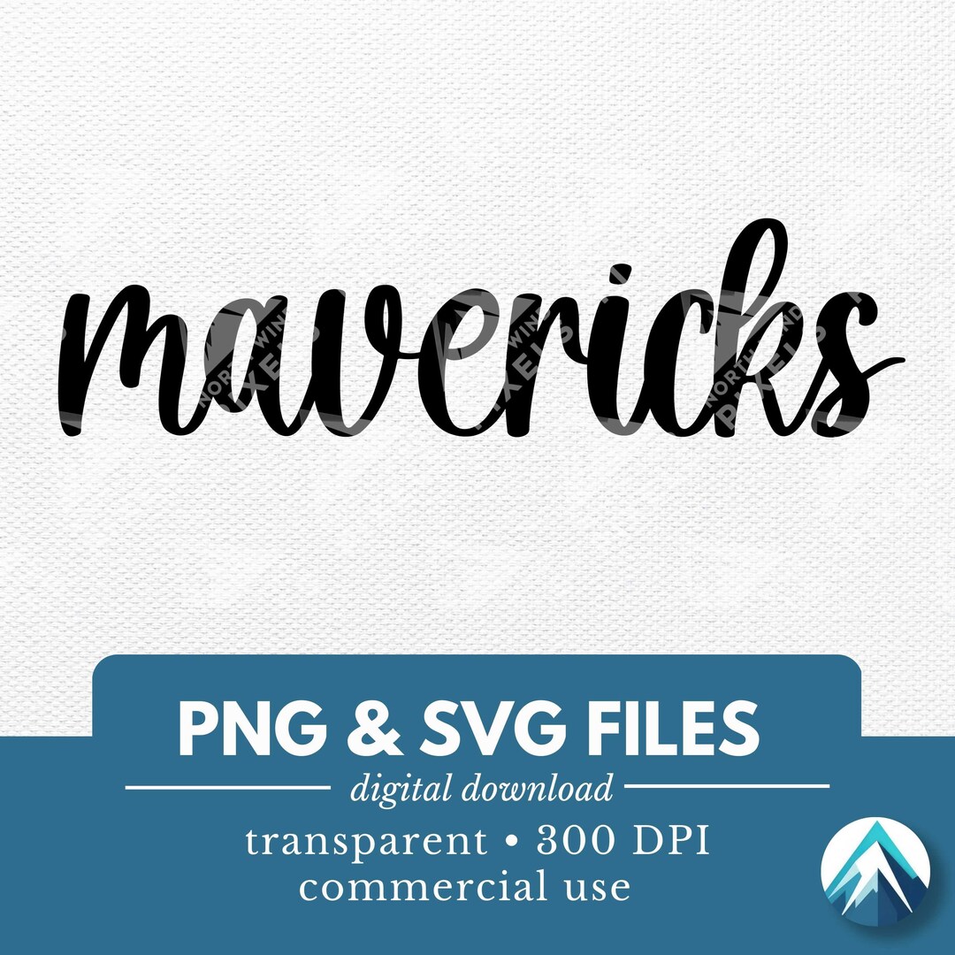 Mavericks Digital Download, PNG and SVG Files, Clipart With Transparent ...