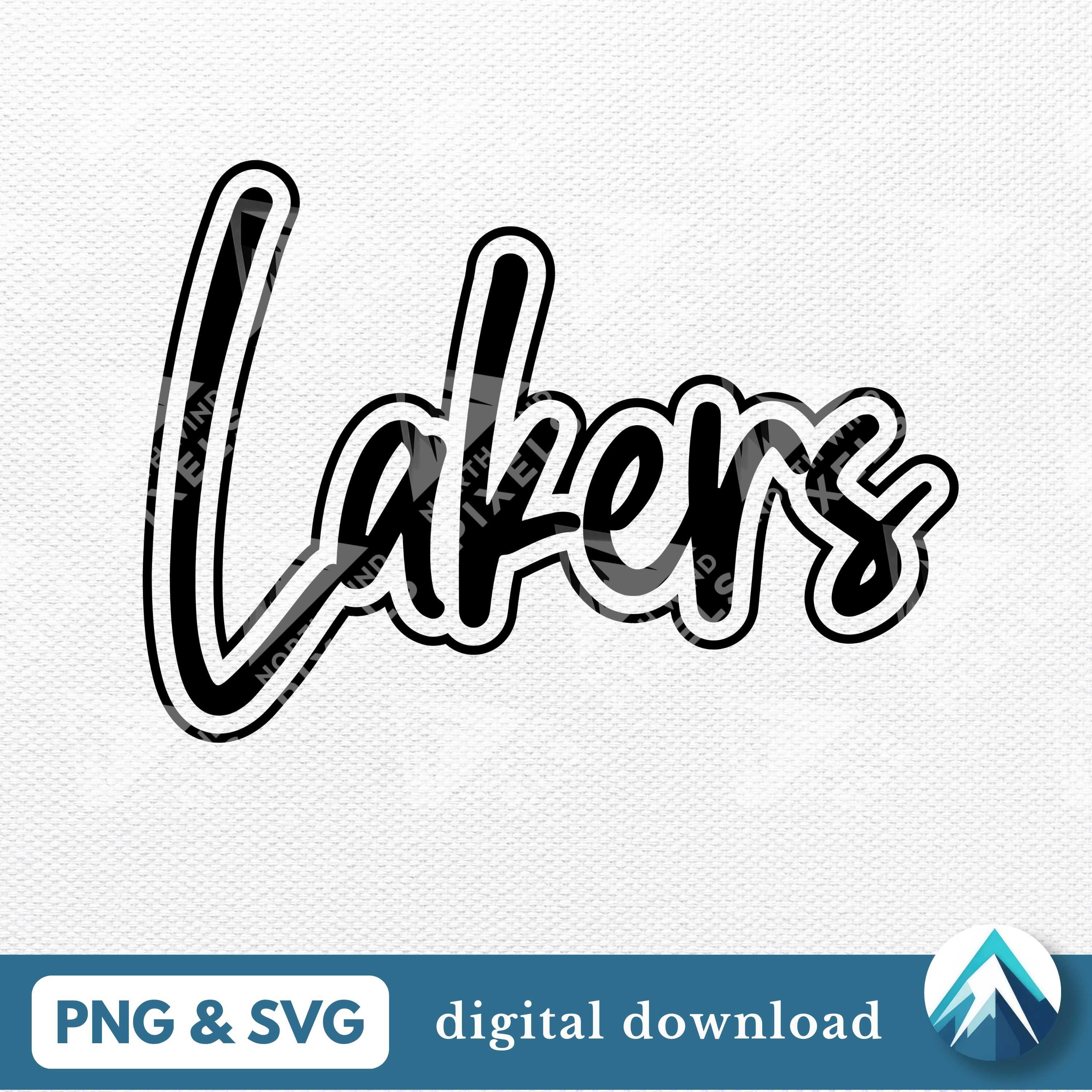 Lakers Digital Download, PNG and SVG Files, Clipart With Transparent ...