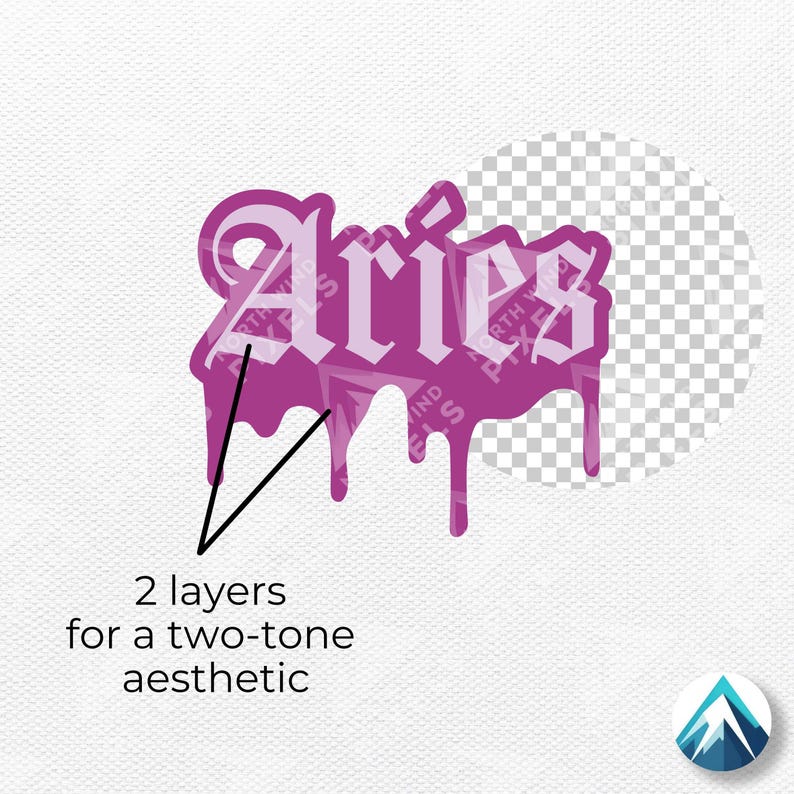 Dripping Aries Digital Download, PNG and SVG Files, With Layers ...