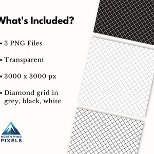 3 Watermark Grids With Transparent Backgrounds, PNG Files, Download ...