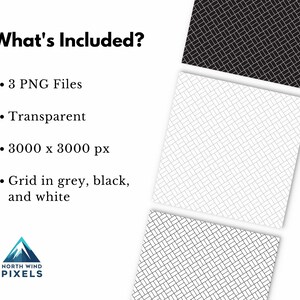 3 Watermark Grids With Transparent Backgrounds, PNG Files, Download ...