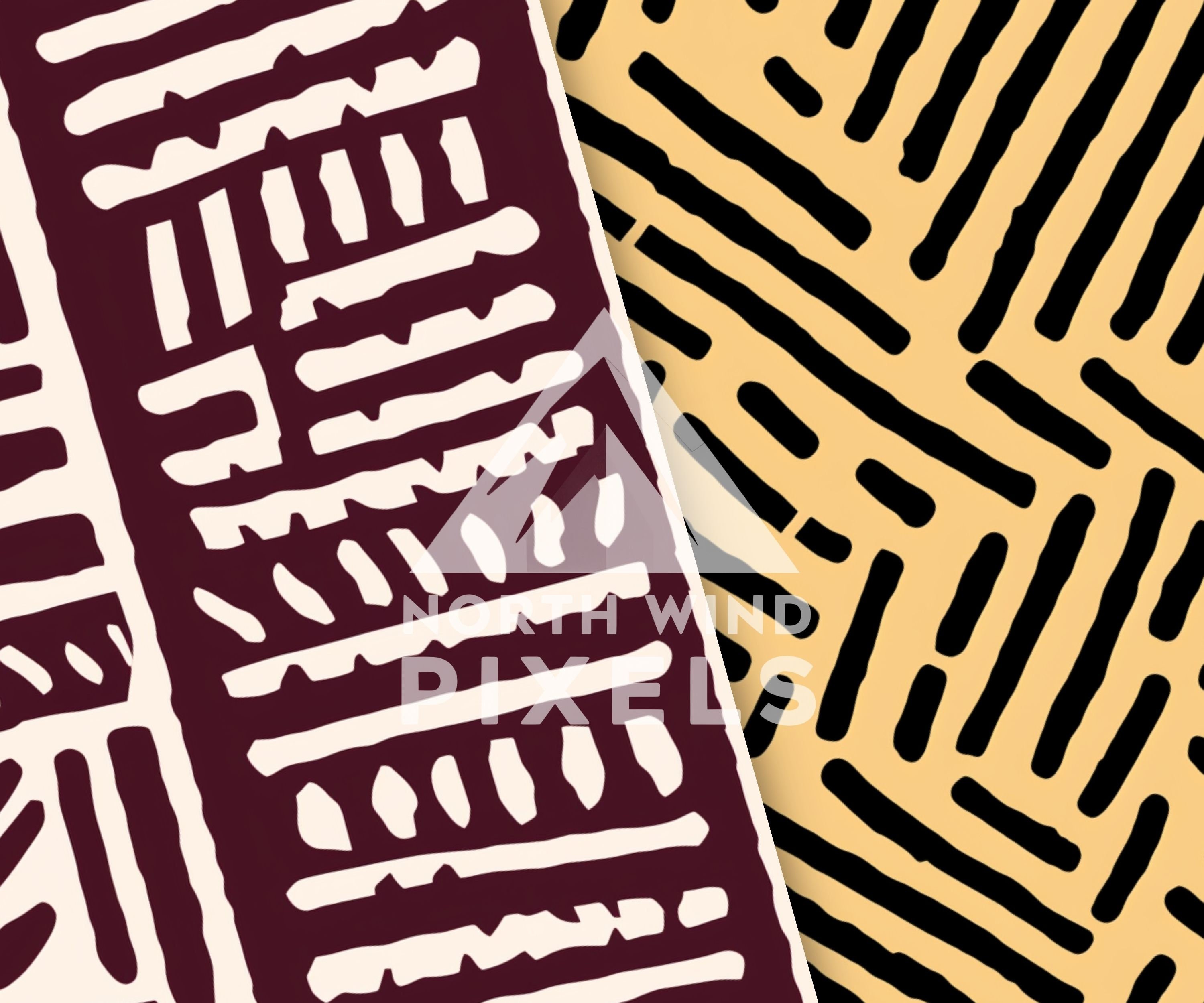 12 Tribal and Ethnic Pattern Digital Papers, Seamless, 12x12, JPG Files ...