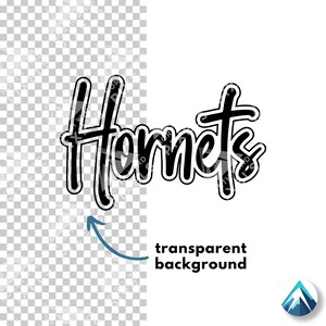 Hornets Digital Download, PNG and SVG Files, Clipart With Transparent ...
