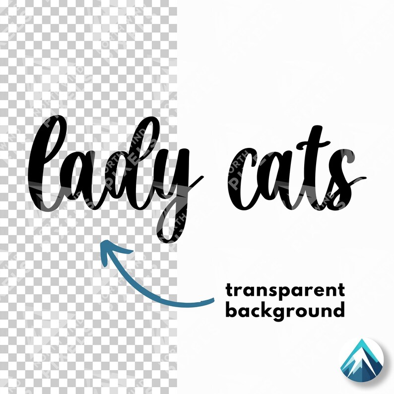 Lady Cats Digital Download, PNG and SVG Files, Transparent Background ...