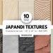 10 Japandi Textures Digital Papers, Seamless, 12x12, Neutral Interior ...