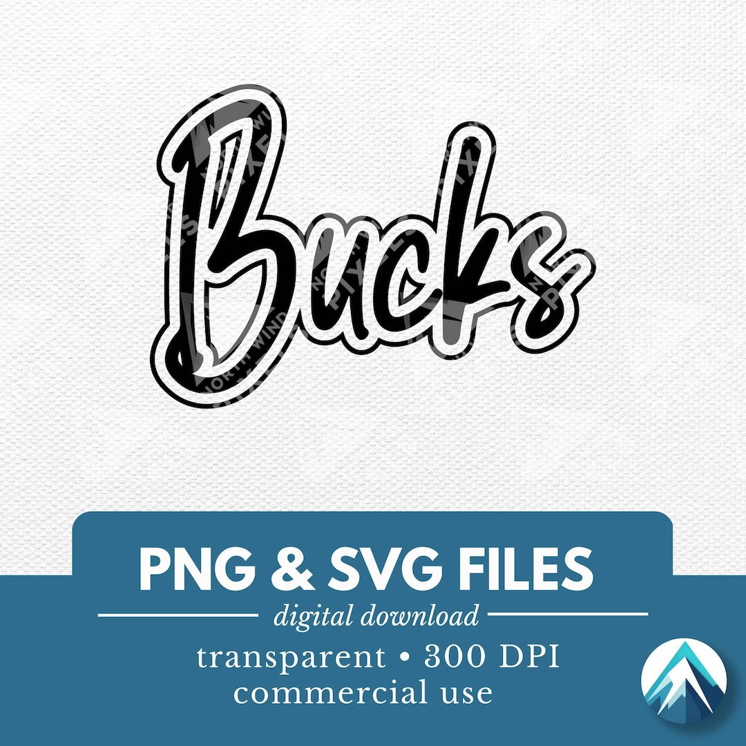 Bucks Digital Download, PNG and SVG Files, Clipart With Transparent ...