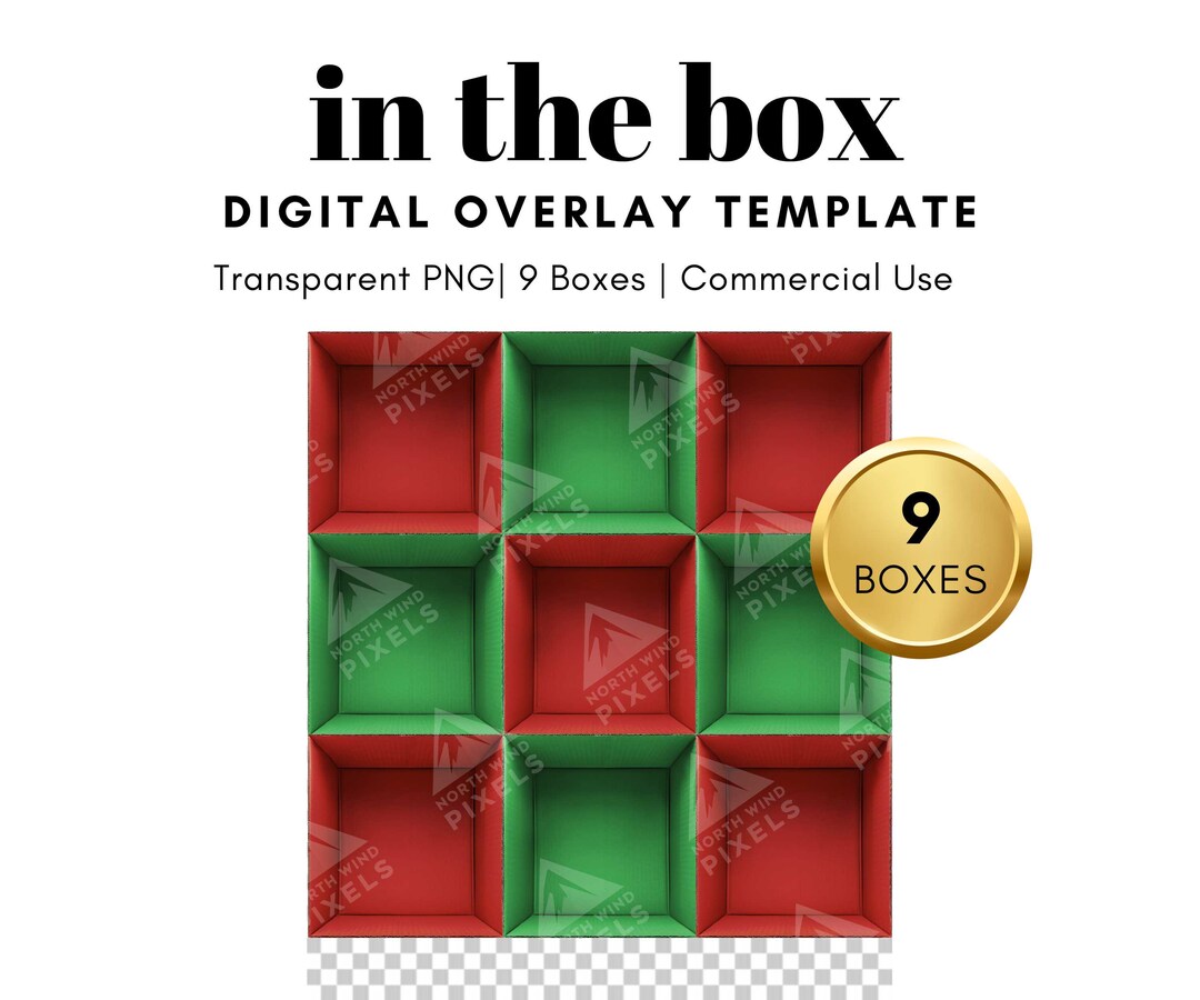 9 Red and Green Cardboard Box Digital Background, PNG Transparent Image ...