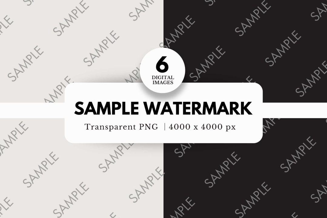 6 Sample Watermark Grids With Transparent Backgrounds, PNG Files, Hard ...