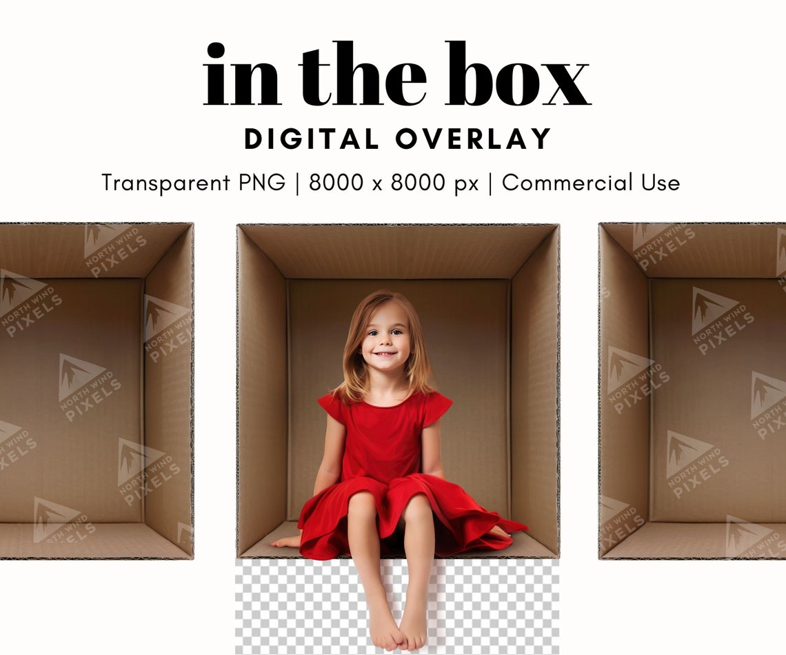 1 Empty Cardboard Box Digital Background, PNG, Transparent Image, in ...