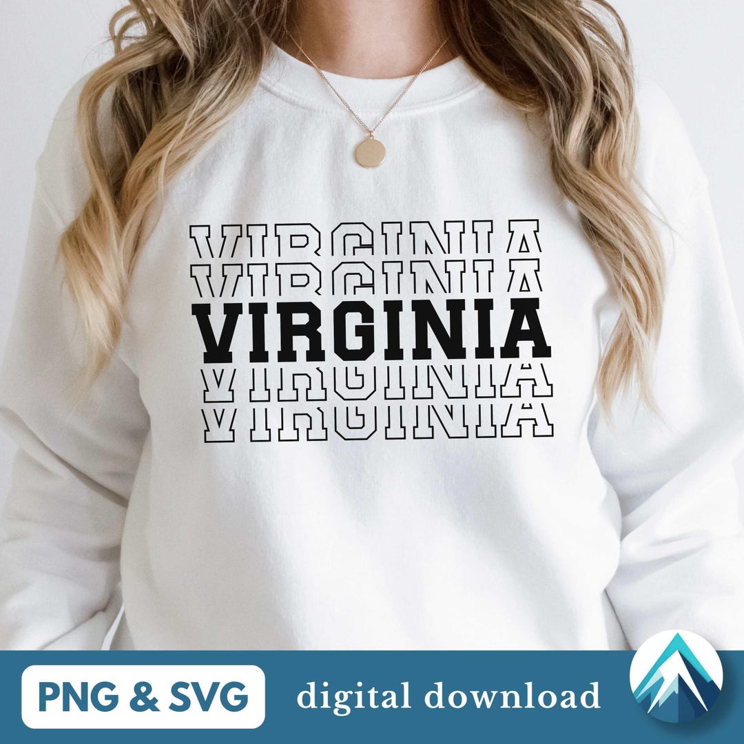 Virginia Digital Download, PNG and SVG Files, Transparent Background ...