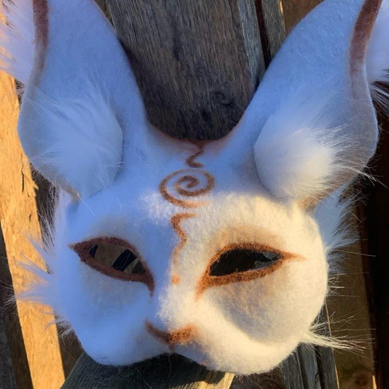 White Rabbit Mask - Etsy